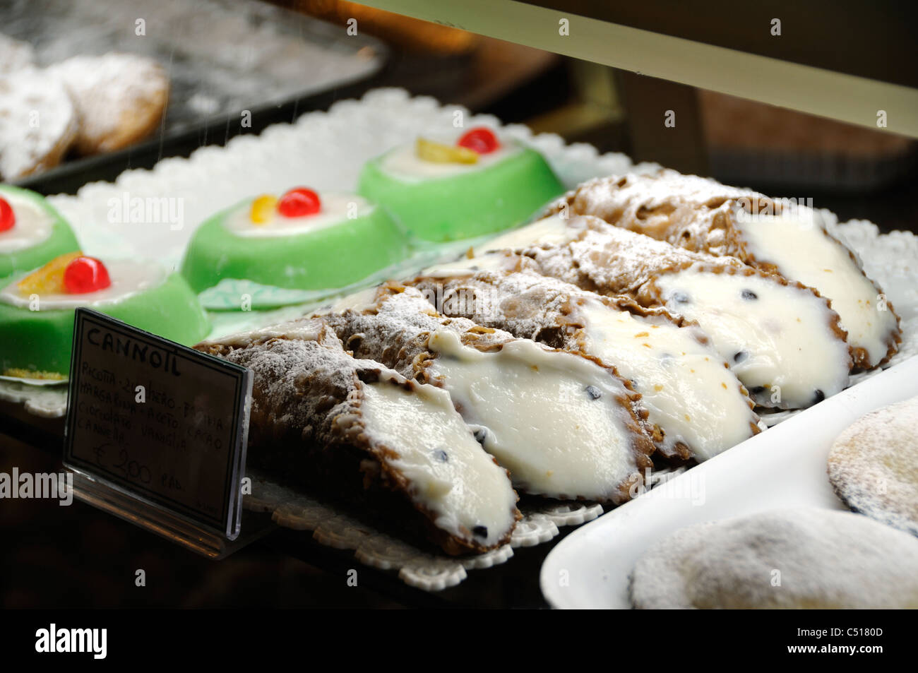 Traditional Sicilian Pastry, Cannoli Siciliani, Sicily, Italy Stock ...