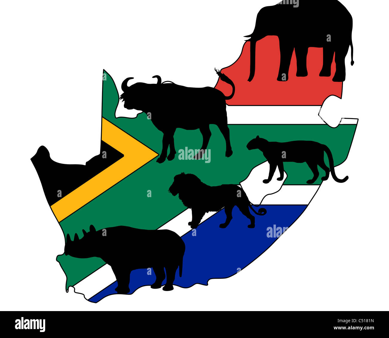 Big Five South Africa Stock Photo - Alamy