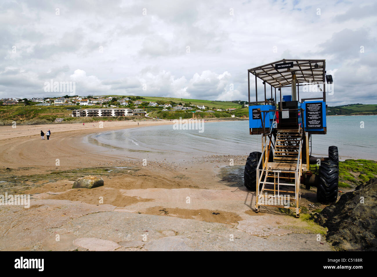 Burgh Island Sea Tractor Stock Photos & Burgh Island Sea Tractor Stock ...