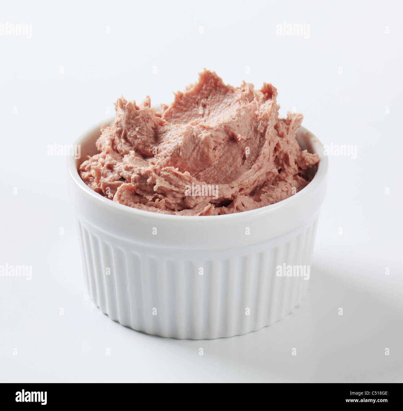 Bowl of smooth liver pate Stock Photo - Alamy