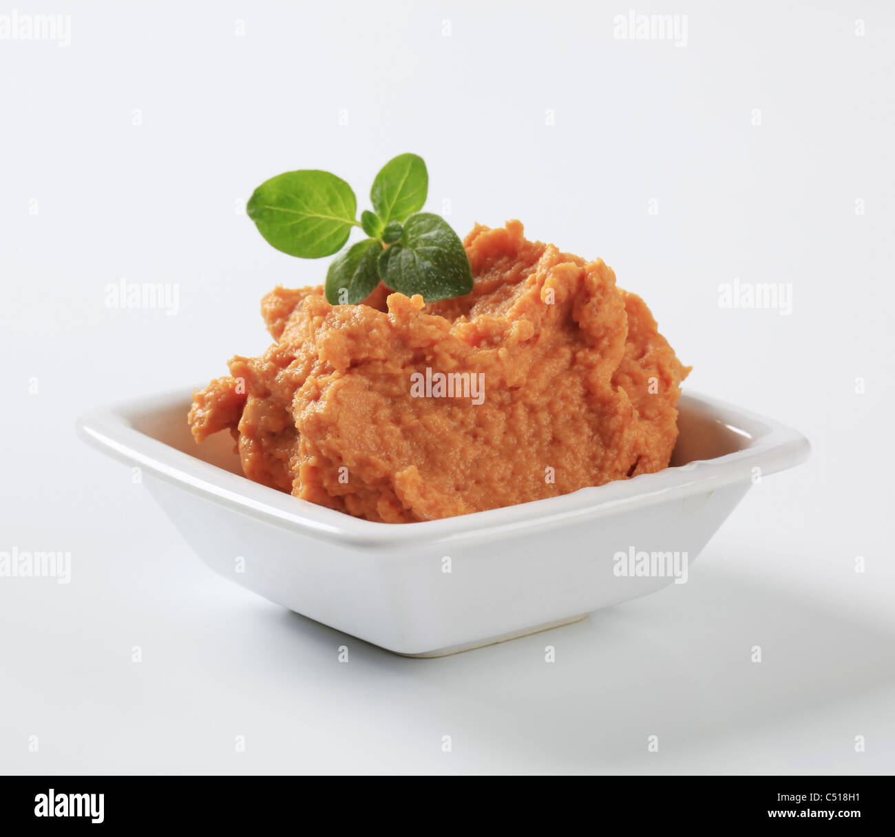 Bowl of homemade meat spread Stock Photo - Alamy