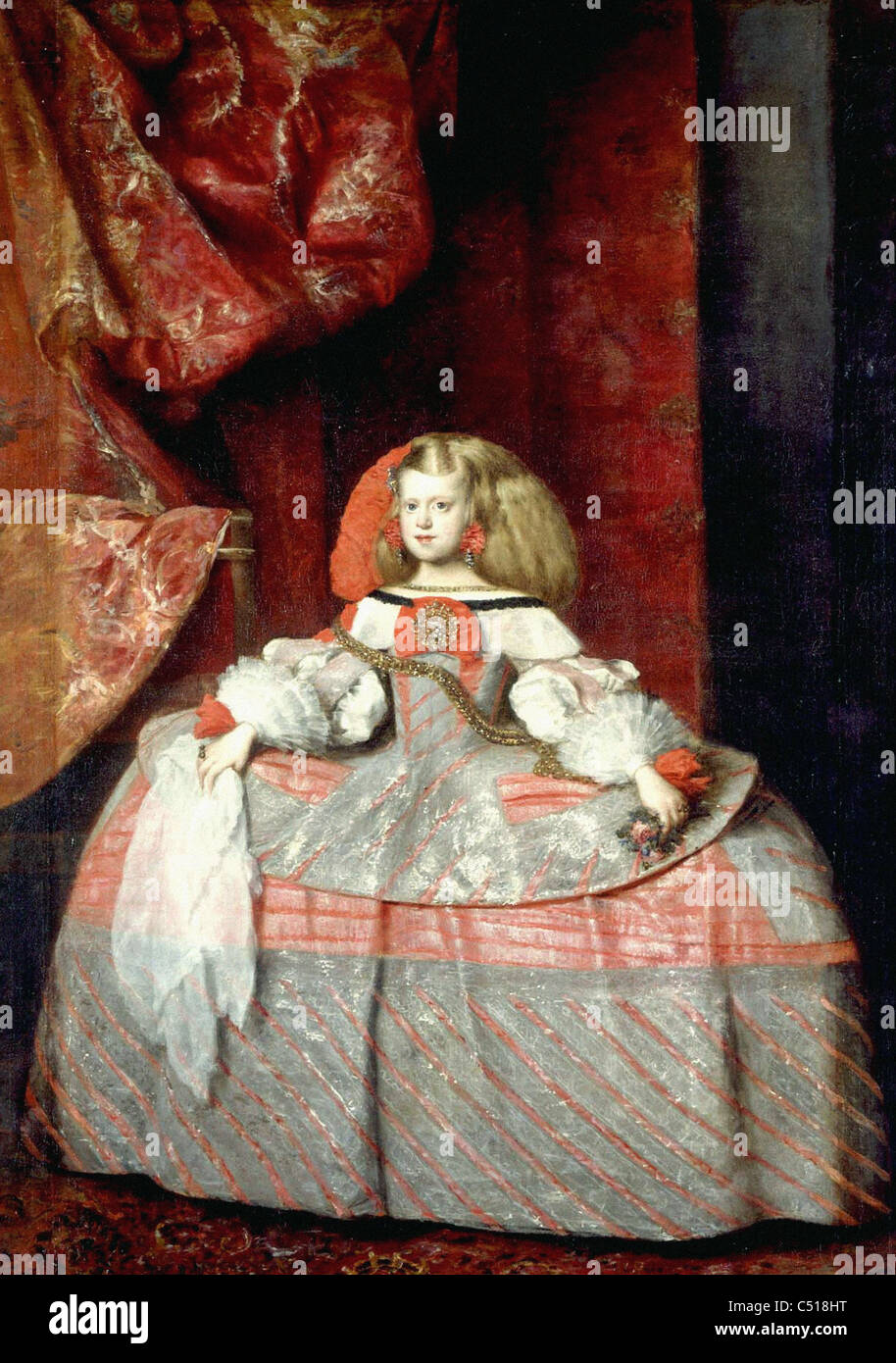 Diego Velazquez Infanta Margarita Teresa in pink dress 1660 Prado ...