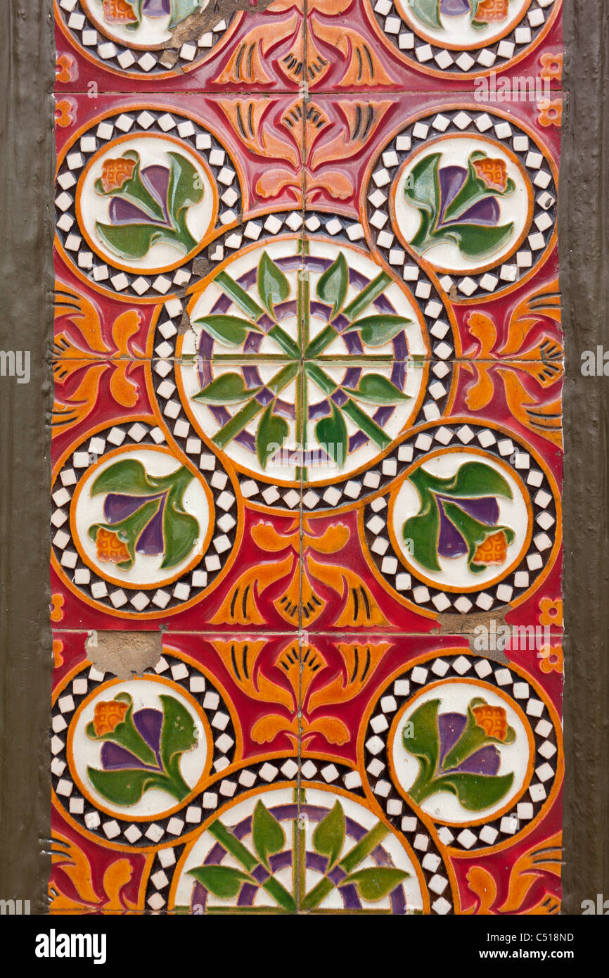 Patterned ceramic tile Stock Photo - Alamy