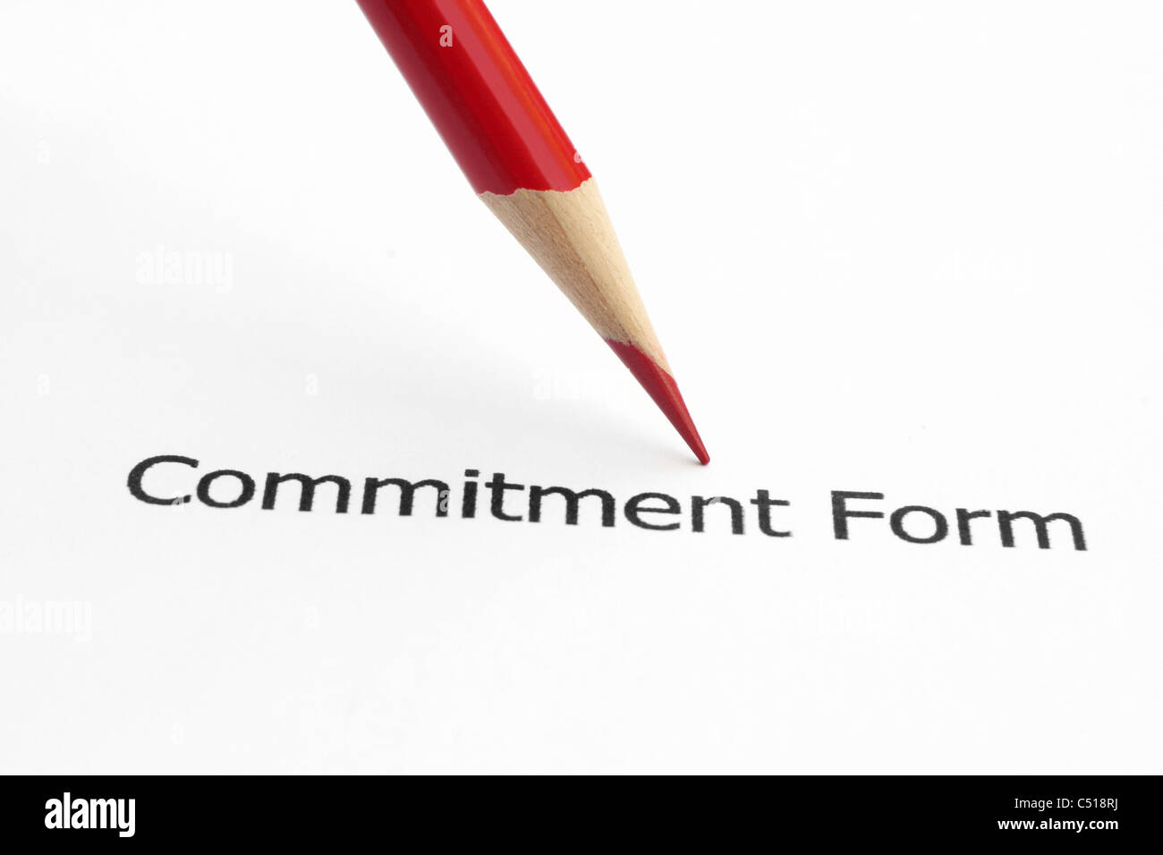 Commitment agreement Cut Out Stock Images & Pictures - Alamy