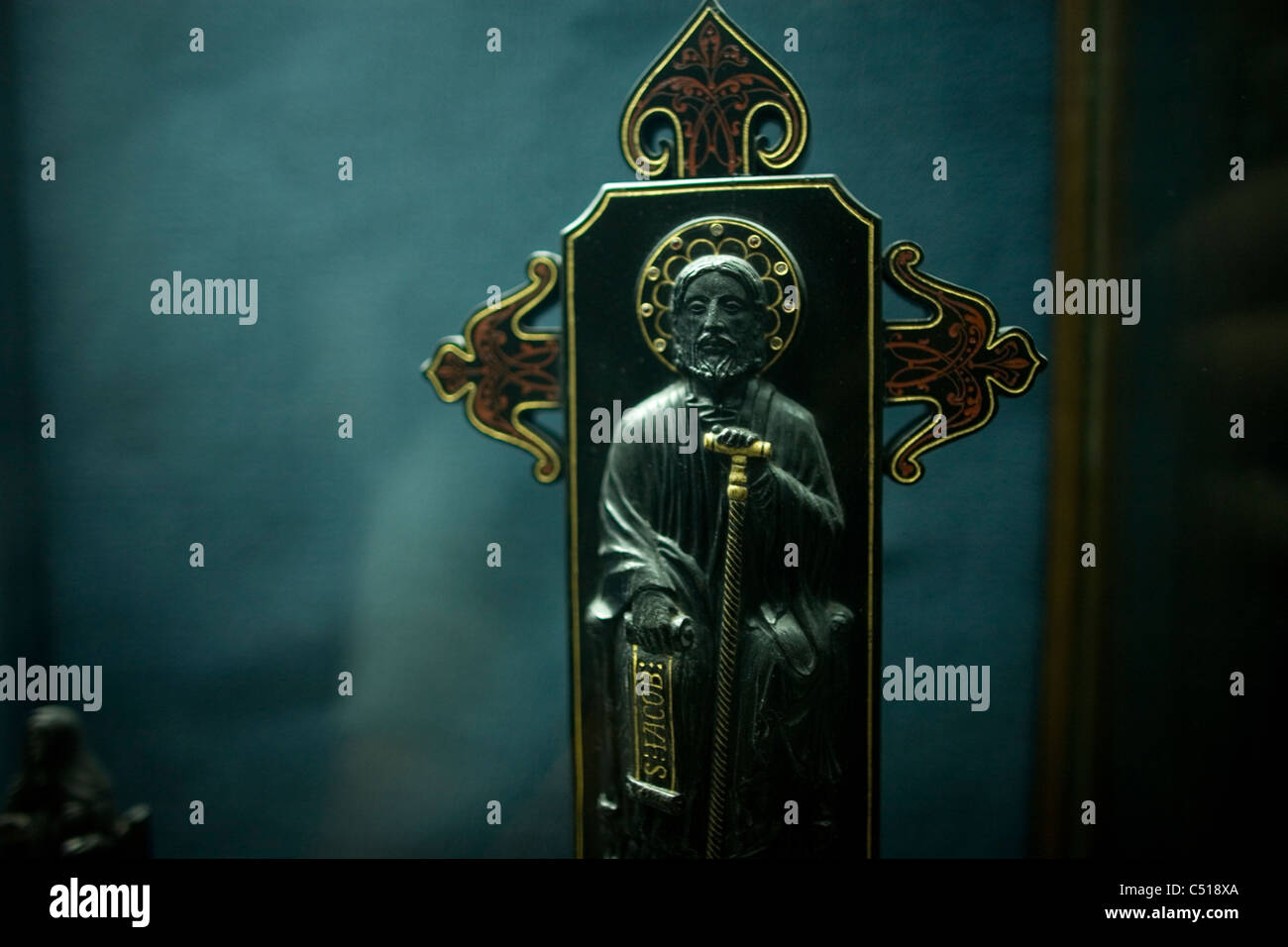 A sculpture of Saint James Apostle is displayed in the Museum of the ...