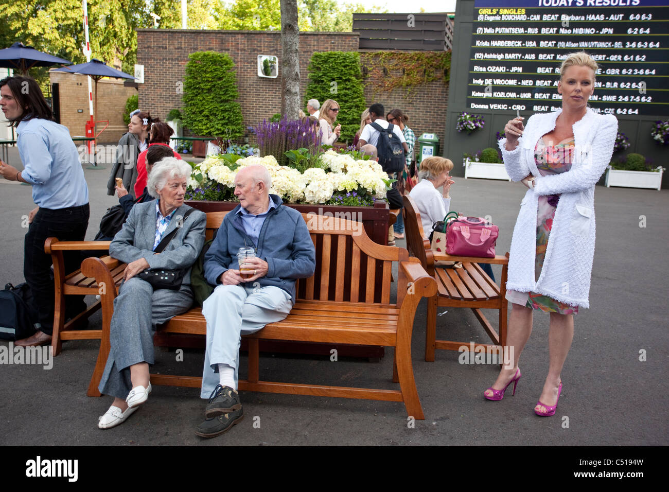 The Wimbledon Tennis Championships, All England Club in the London ...