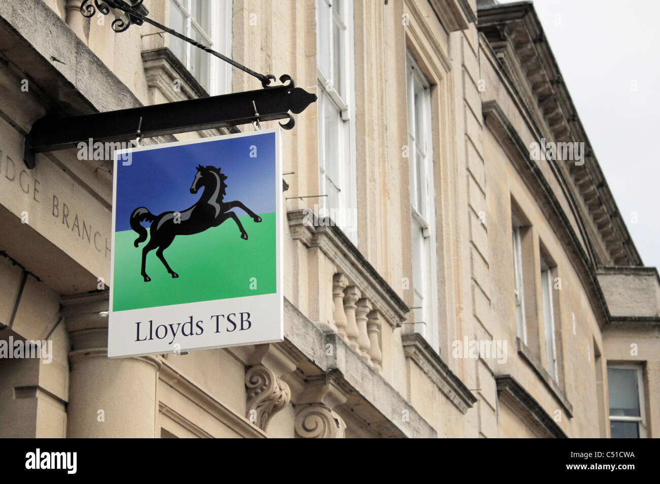 Lloyds TSB sign outside Trowbridge, UK branch Stock Photo - Alamy