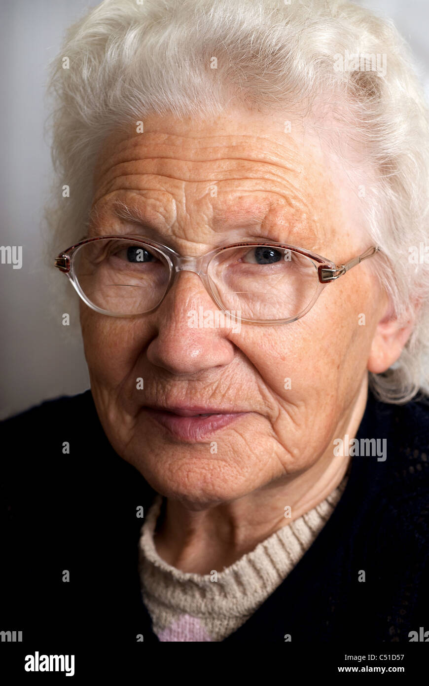Portrait of a retiree Stock Photo - Alamy