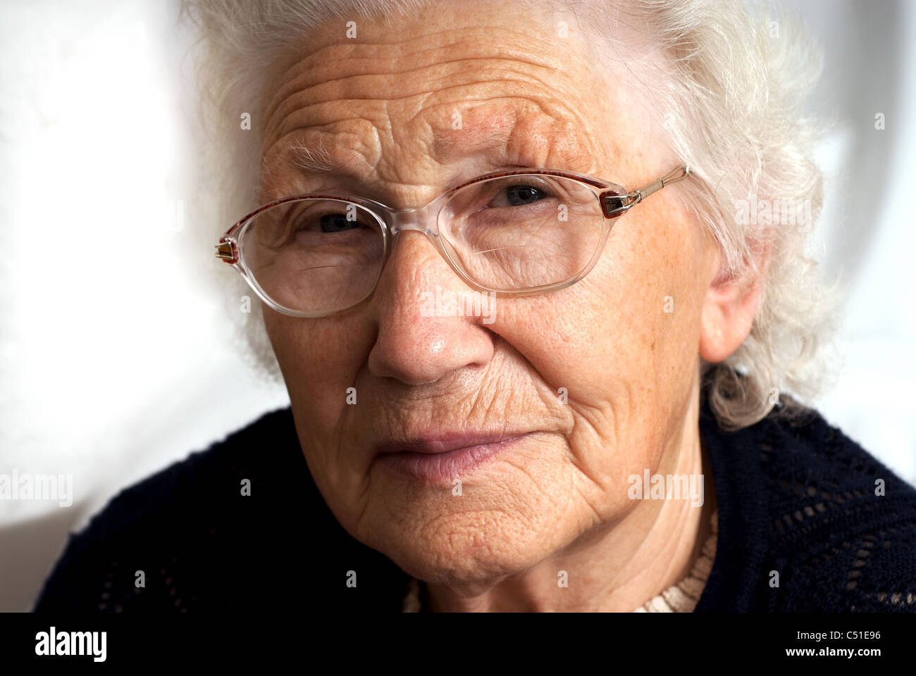 Portrait of a retiree Stock Photo - Alamy