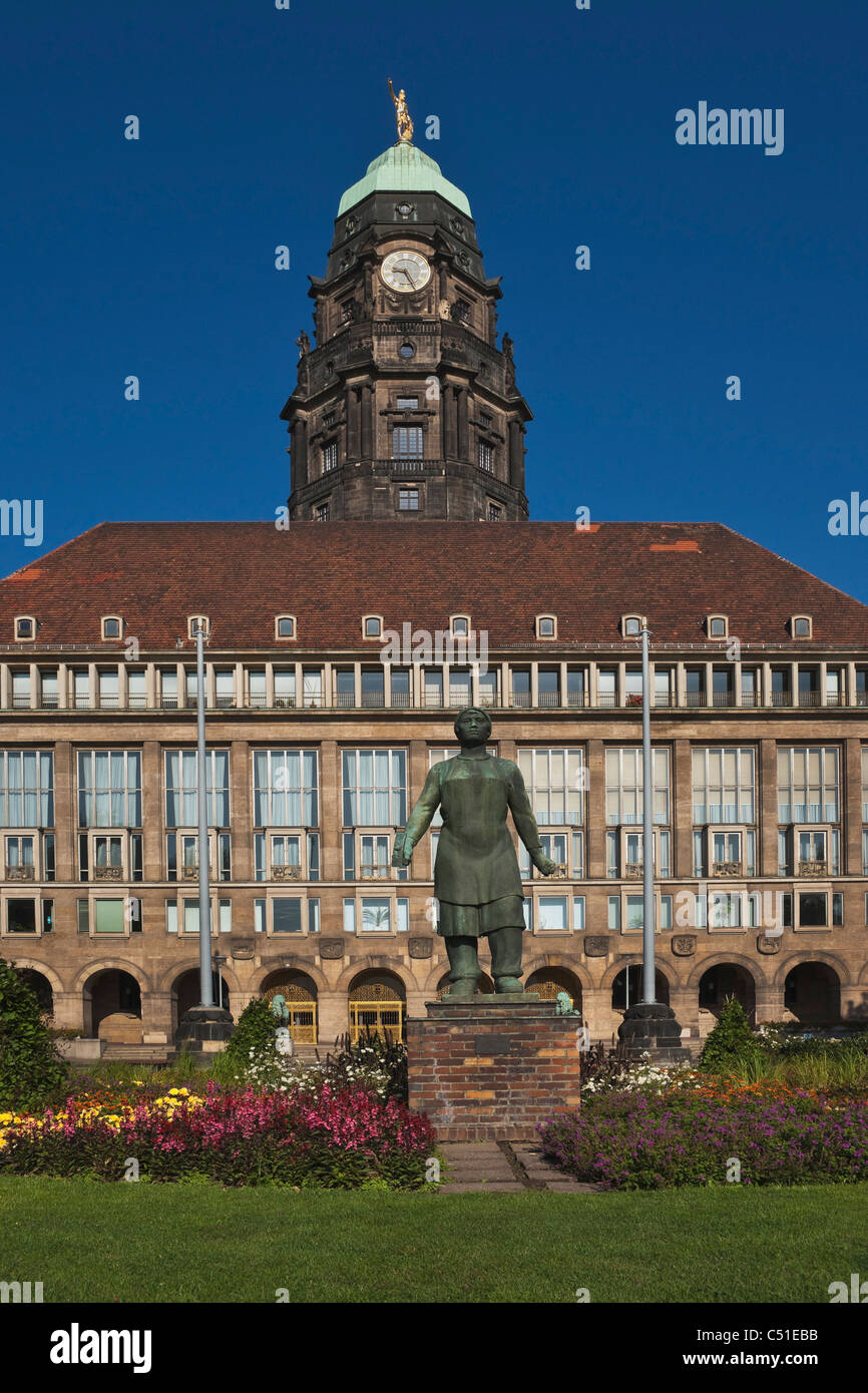 Rathaus dresden dresden guildhall hi-res stock photography and images ...