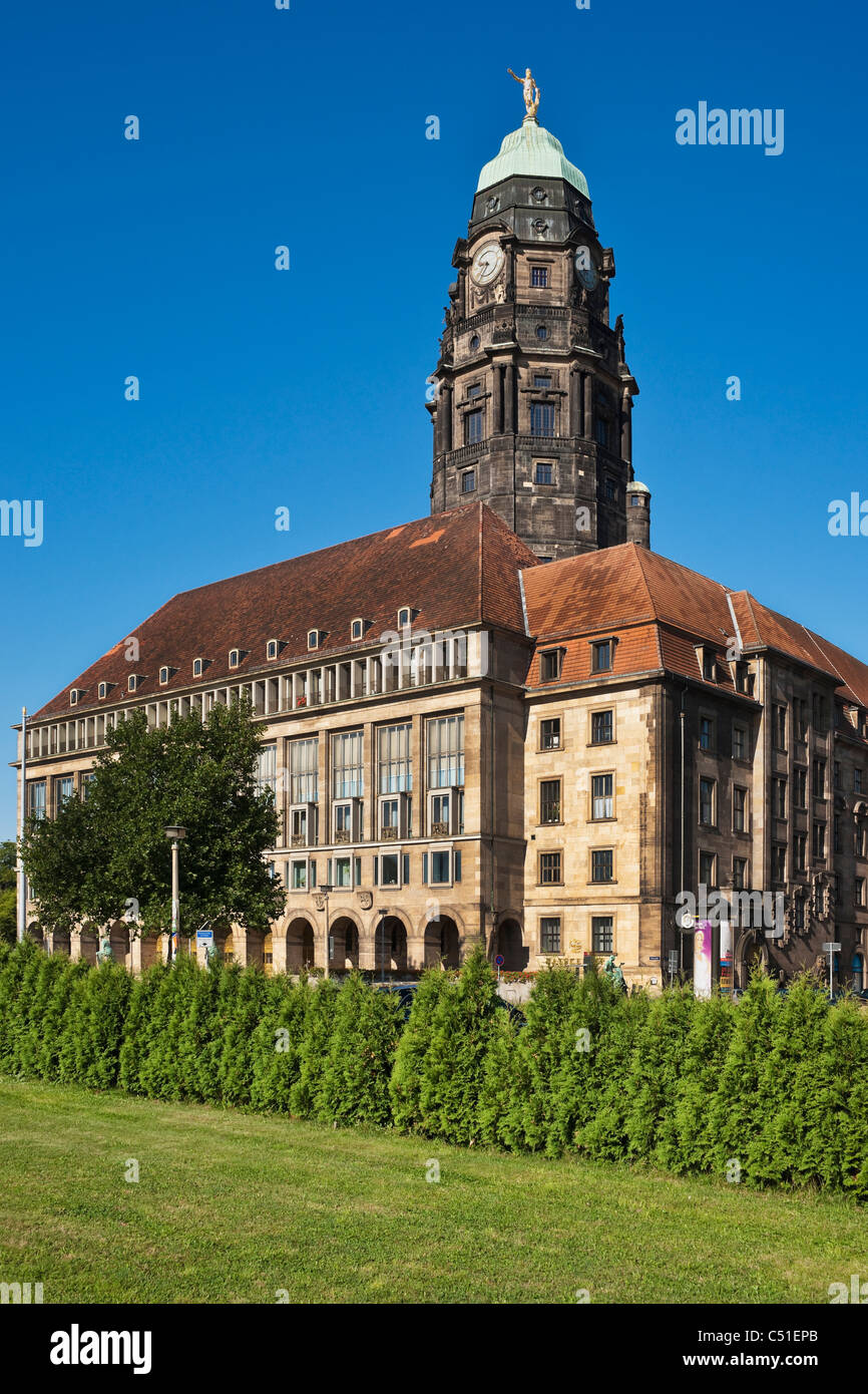 Rathaus dresden dresden guildhall hi-res stock photography and images ...