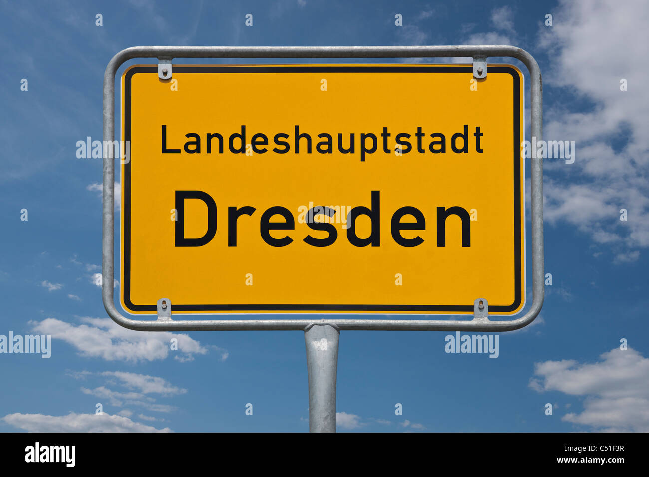entrance town sign of Dresden Stock Photo - Alamy