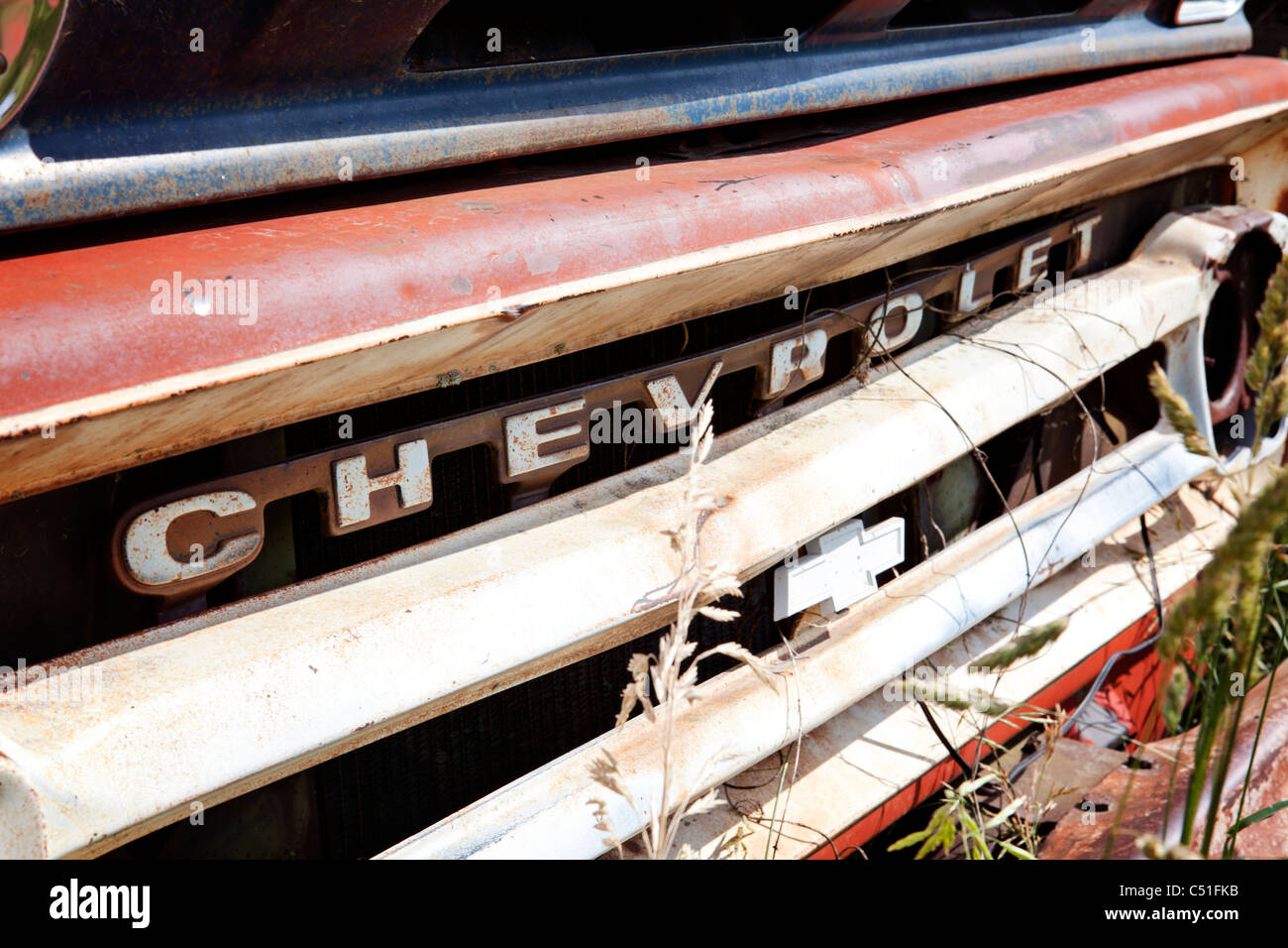 Chevrolet logo emblem 1970's truck Stock Photo - Alamy
