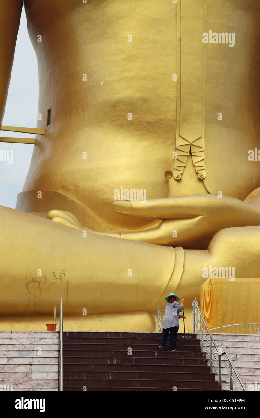 Big Buddha at Wat Muang Temple, Ang Thong, Central Thailand Stock Photo ...