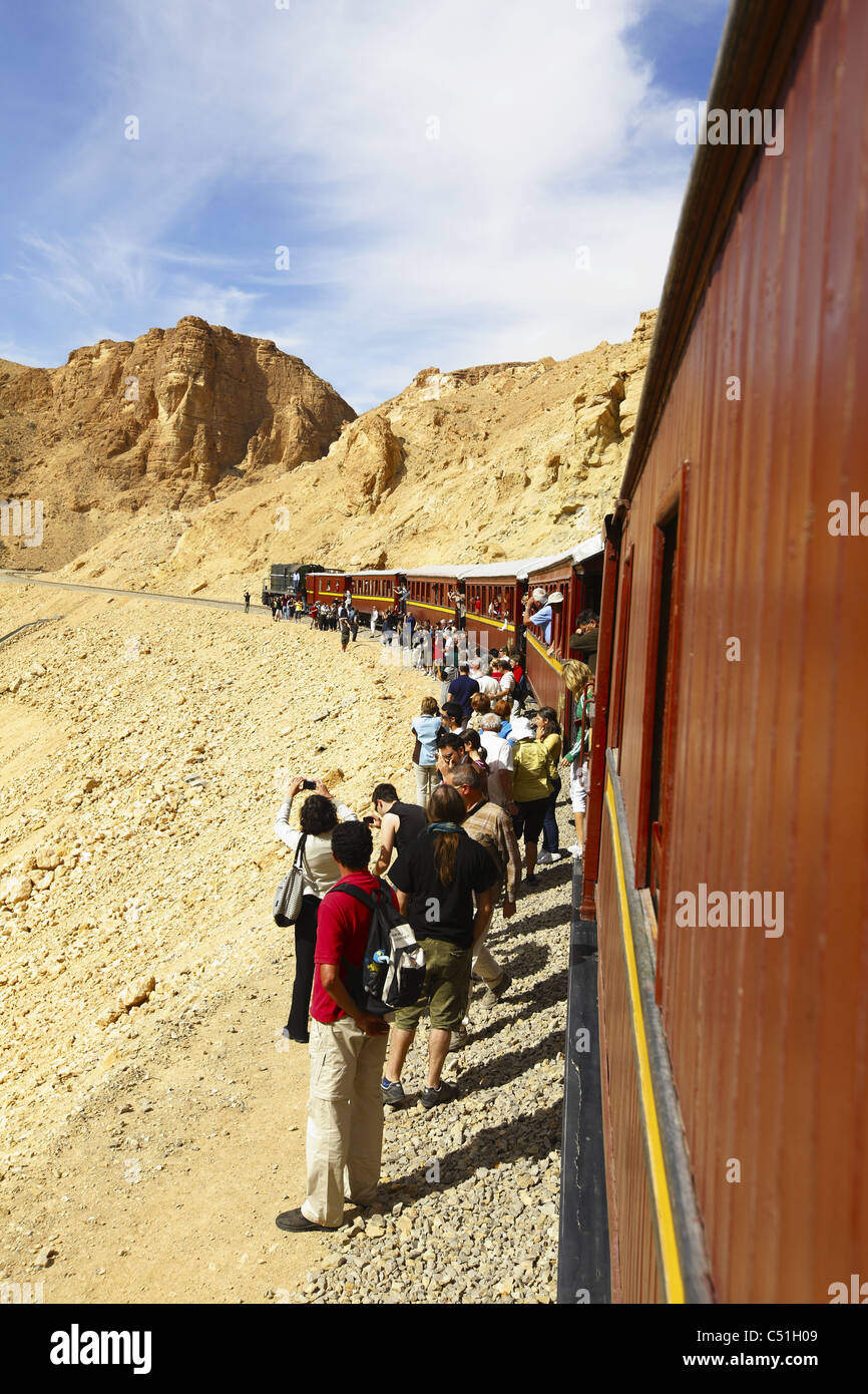 Africa, Tunisia, Metlaoui, Red Lizard, ( Lezard Rouge ) Train ...