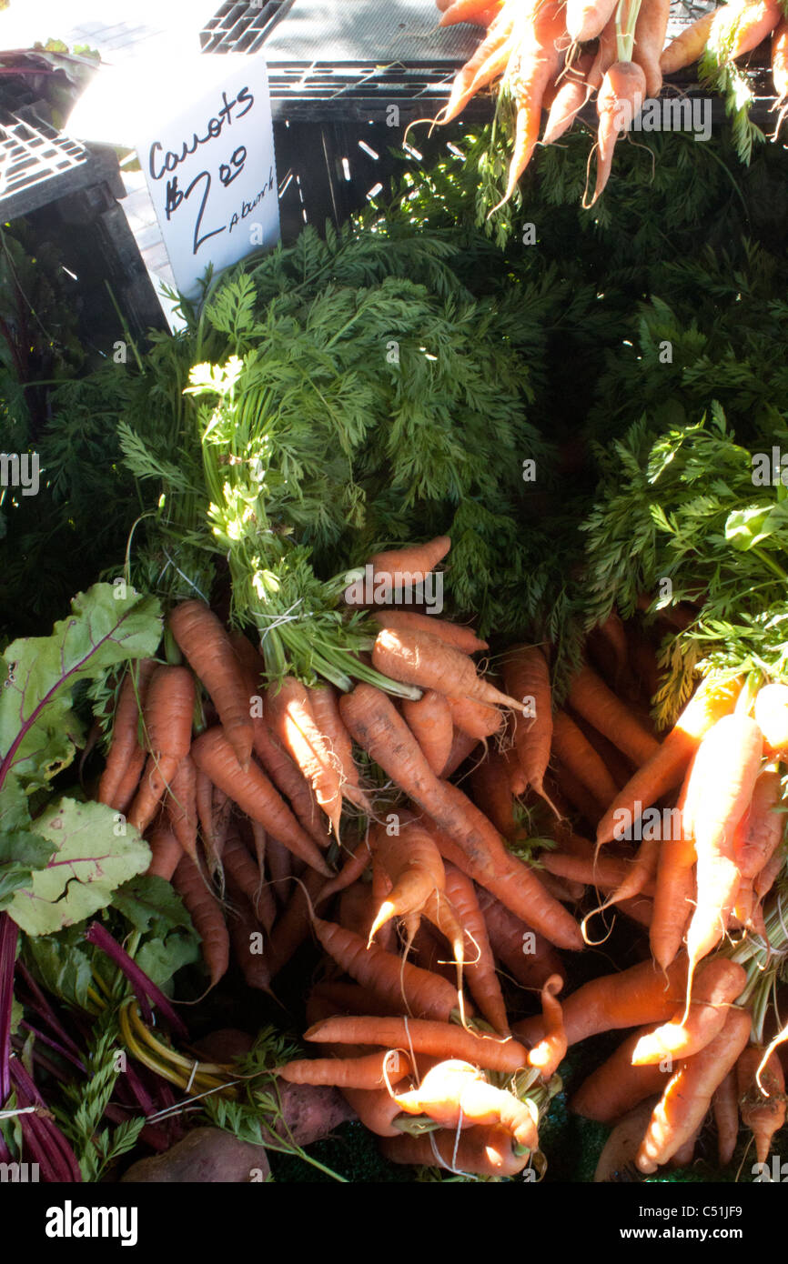 Carrots at a farmers market hi-res stock photography and images - Alamy