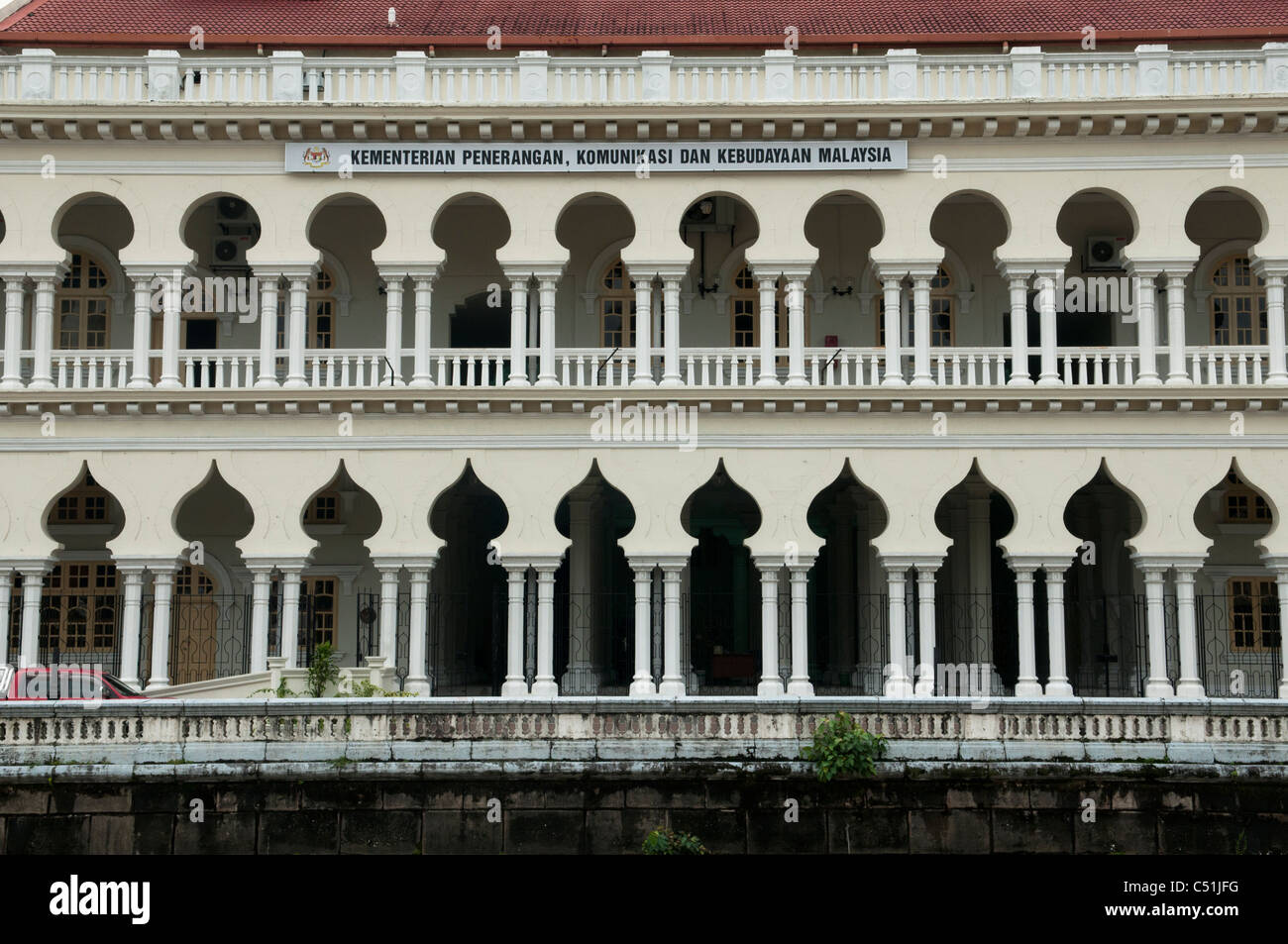 Islamic architecture along the Klang River in Kuala Lumpur, Malaysia ...