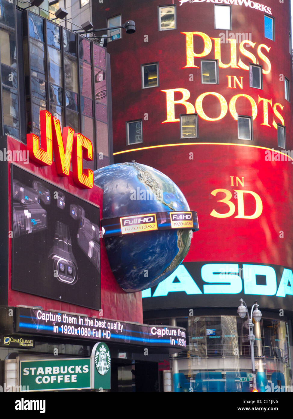 Nasdaq stock market sign in Times Square Stock Photo - Alamy