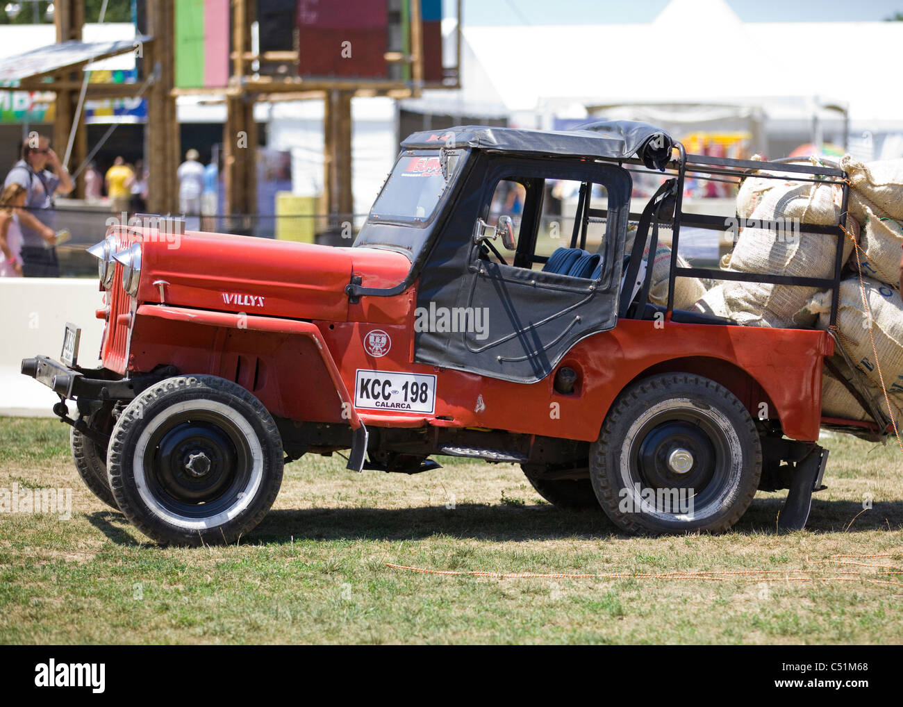 Overloaded Willys Jeep Stock Photo - Alamy