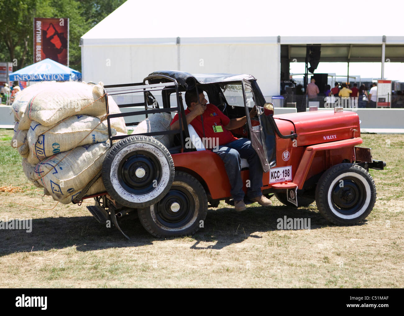 Overloaded Willys Jeep Stock Photo - Alamy