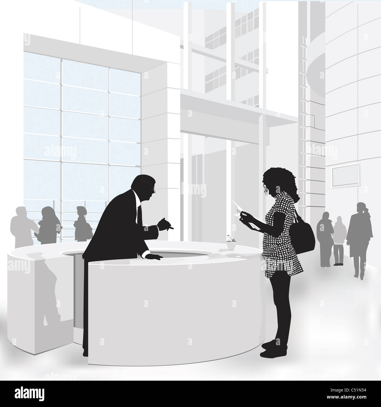 Customer service counter sign hi-res stock photography and images - Alamy