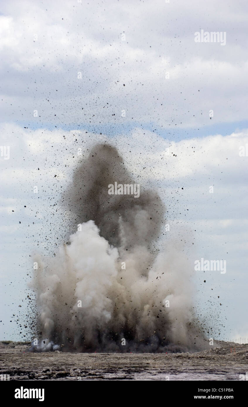 blasting in rocky ground Stock Photo - Alamy