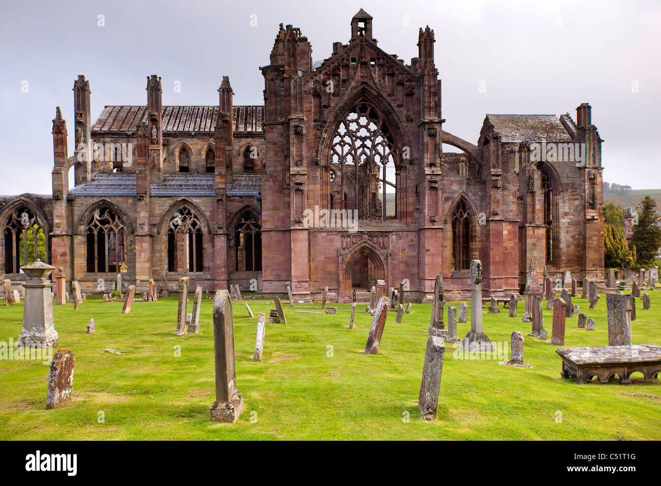 Melrose Abbey, Scotland Stock Photo - Alamy