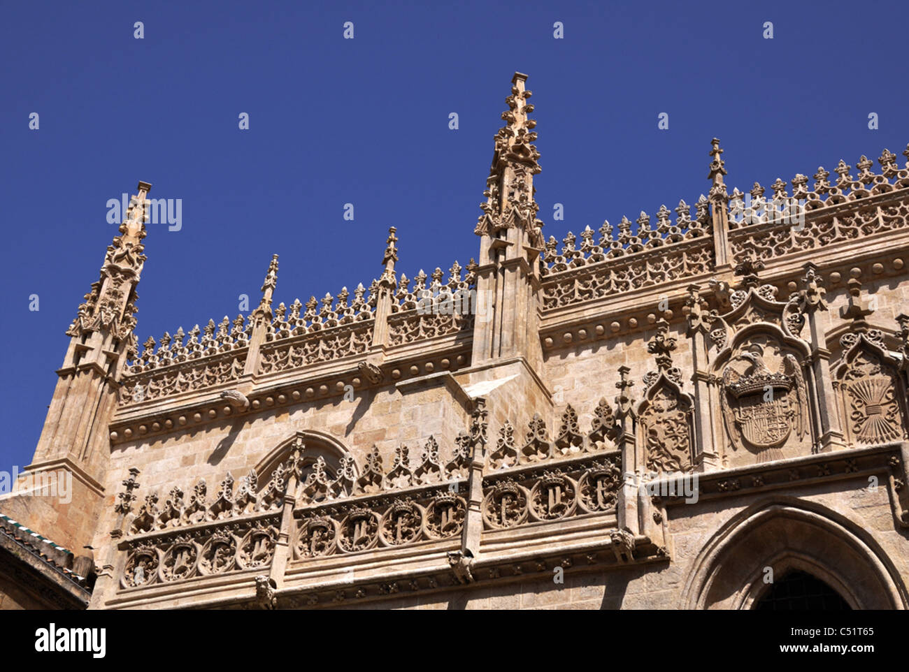 Detail on Spanish Church Stock Photo - Alamy