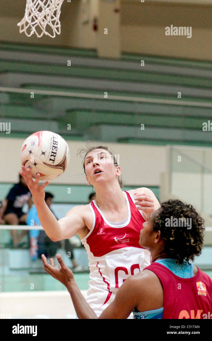 Rachel Dunn of England in action during a friendly match Stock Photo ...