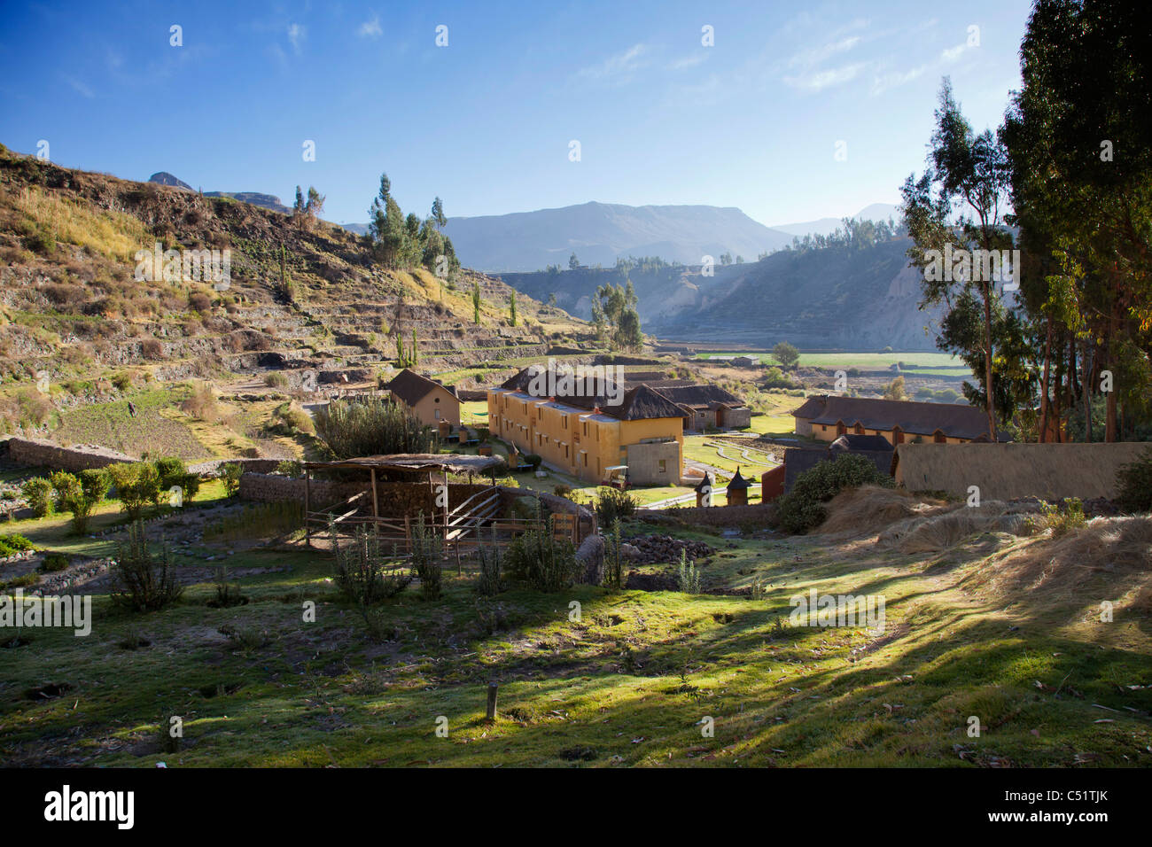 Colca Canyon Lodge, Colca Canyon, Peru Stock Photo - Alamy