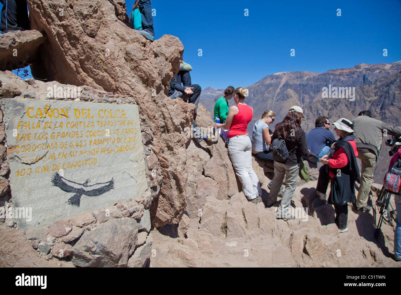 La Cruz del Condor, Colca Canyon, Peru Stock Photo - Alamy