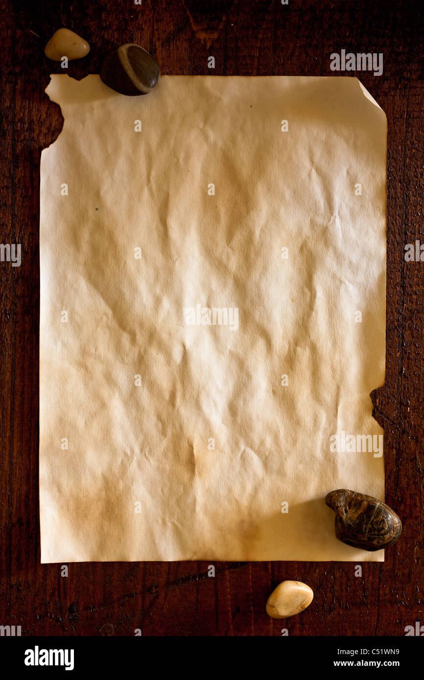 Old Paper Sheet Stock Photo - Alamy