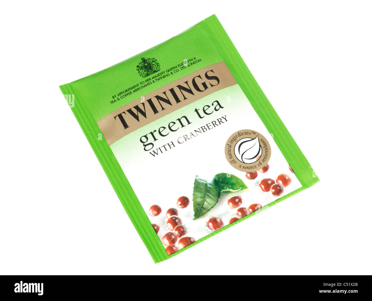 Twinings Green Tea Bag Stock Photo - Alamy