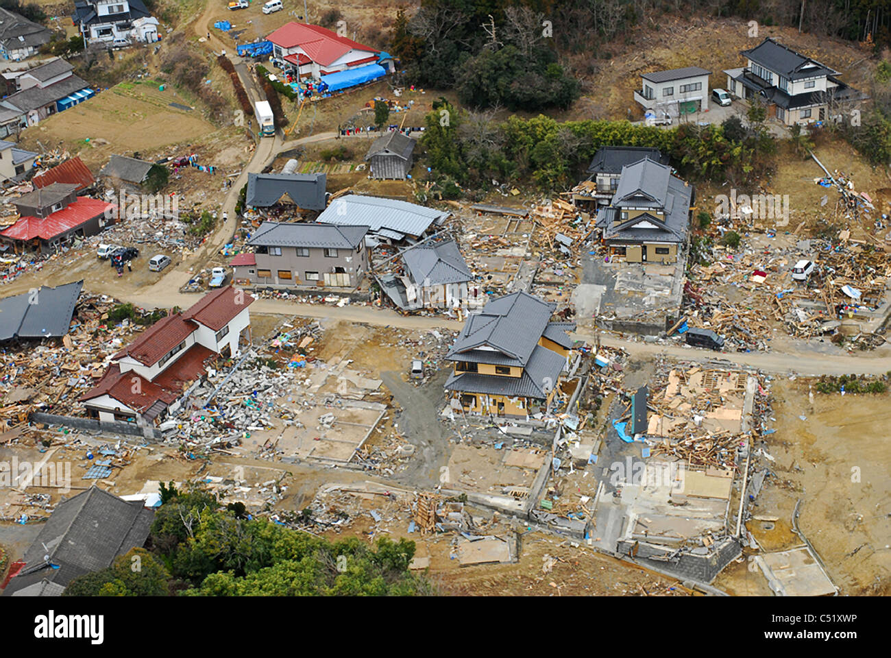 Tohoku tsunami wave hi-res stock photography and images - Alamy