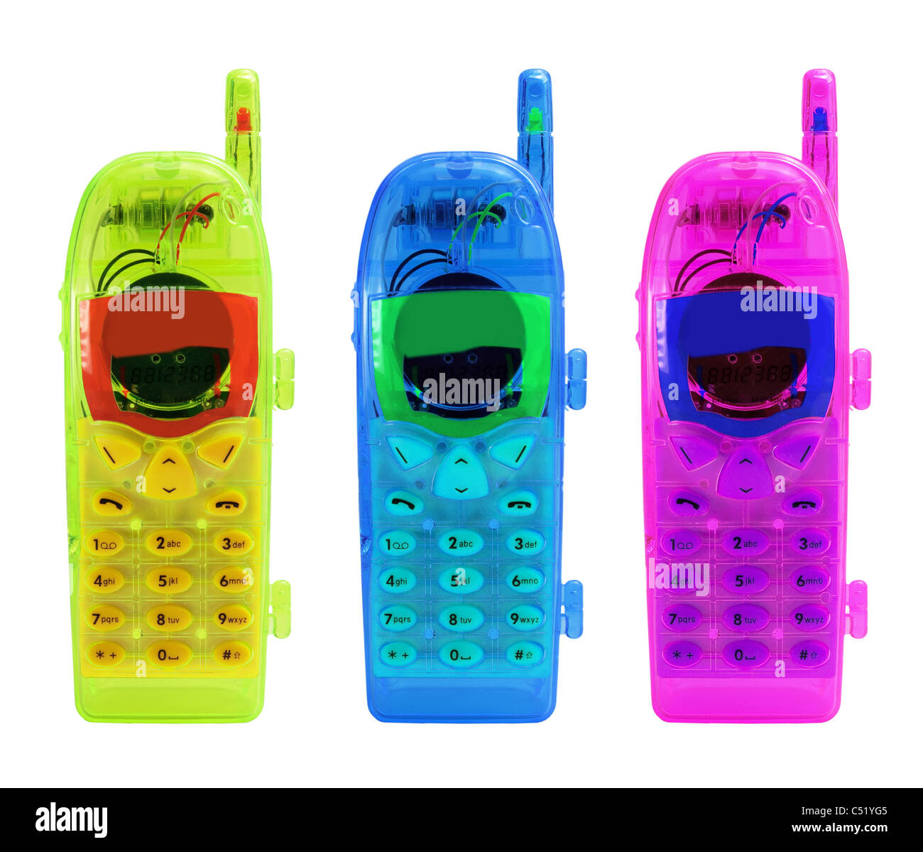 Toy Mobile Phones Stock Photo - Alamy