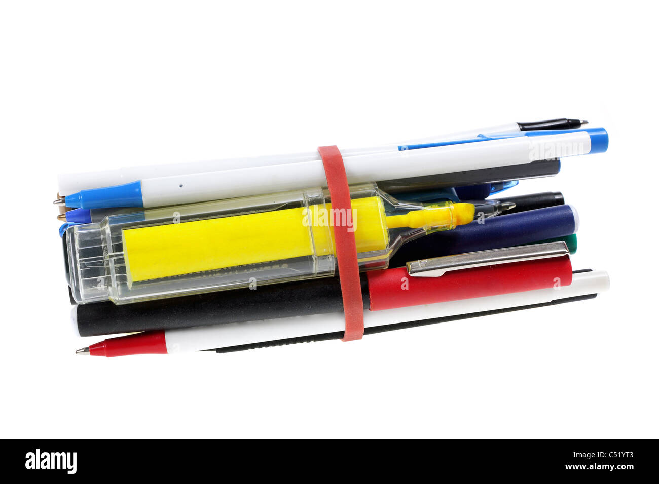 Bundle of Ballpoint Pens Stock Photo - Alamy