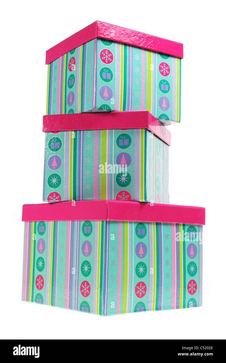 Stack of Gift Boxes Stock Photo - Alamy