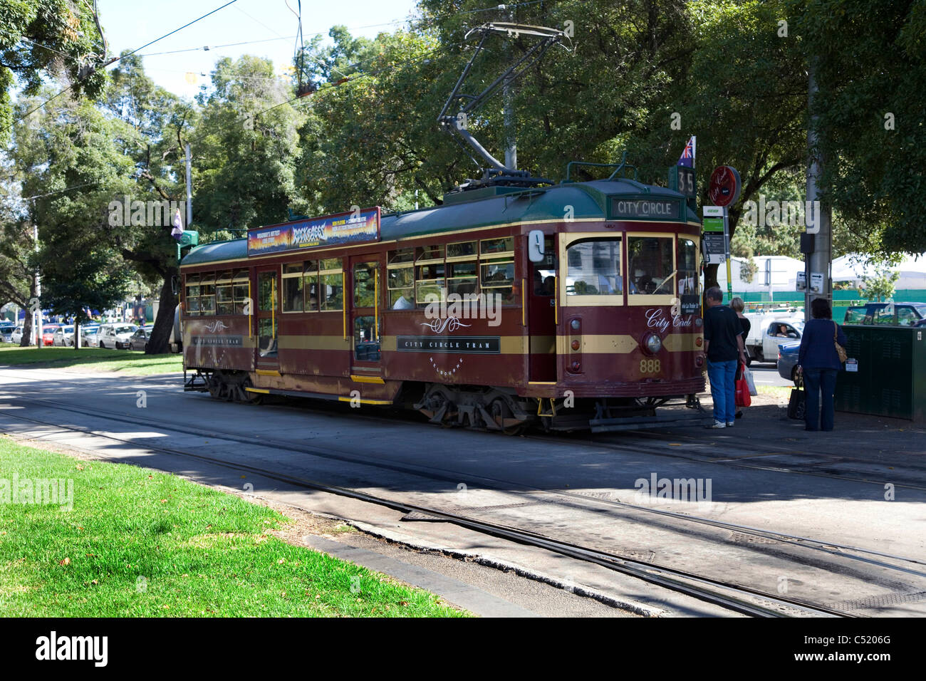 Melbourne's free City Circle Tram Stock Photo - Alamy