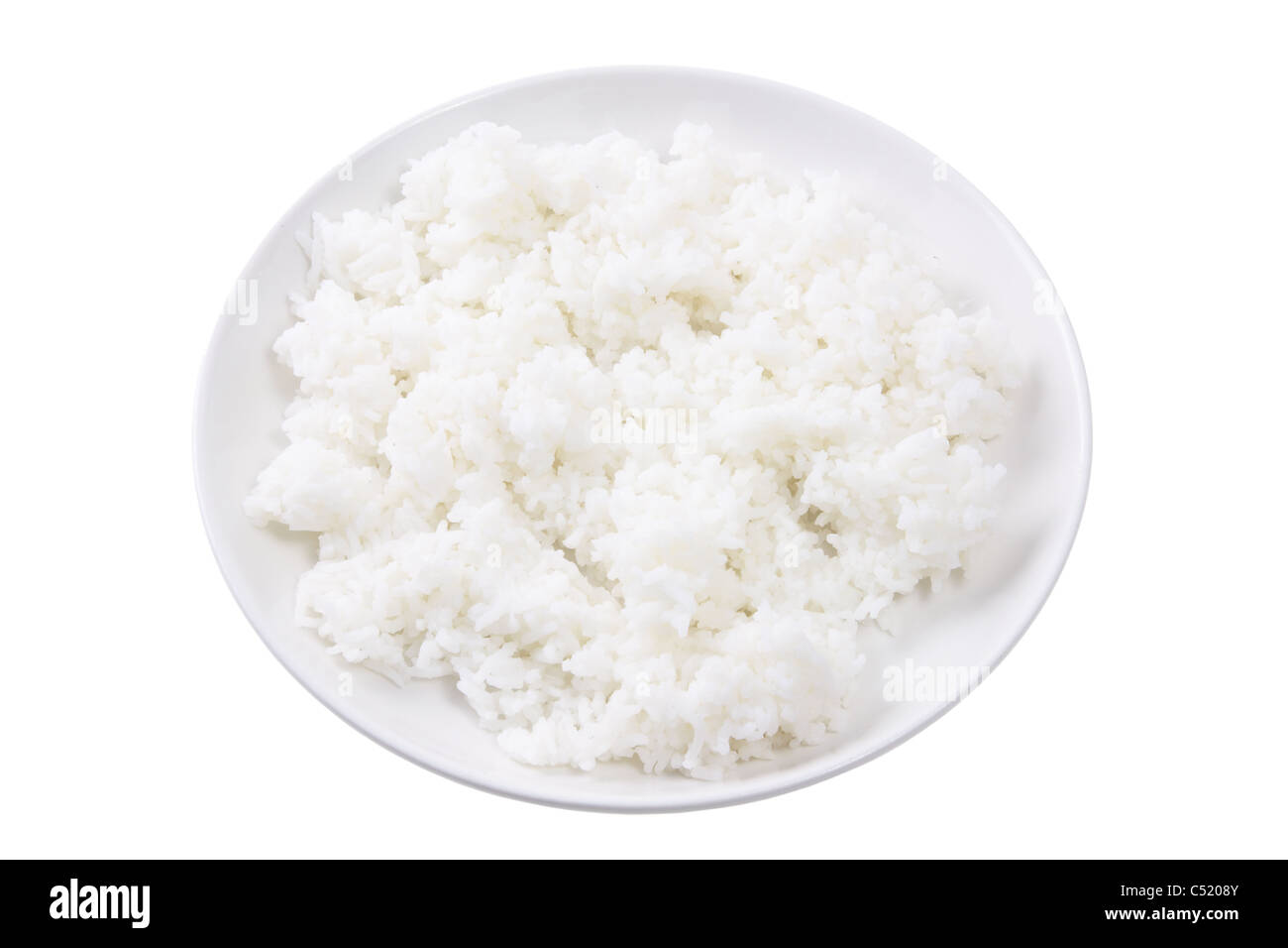 Plate of Rice Stock Photo - Alamy