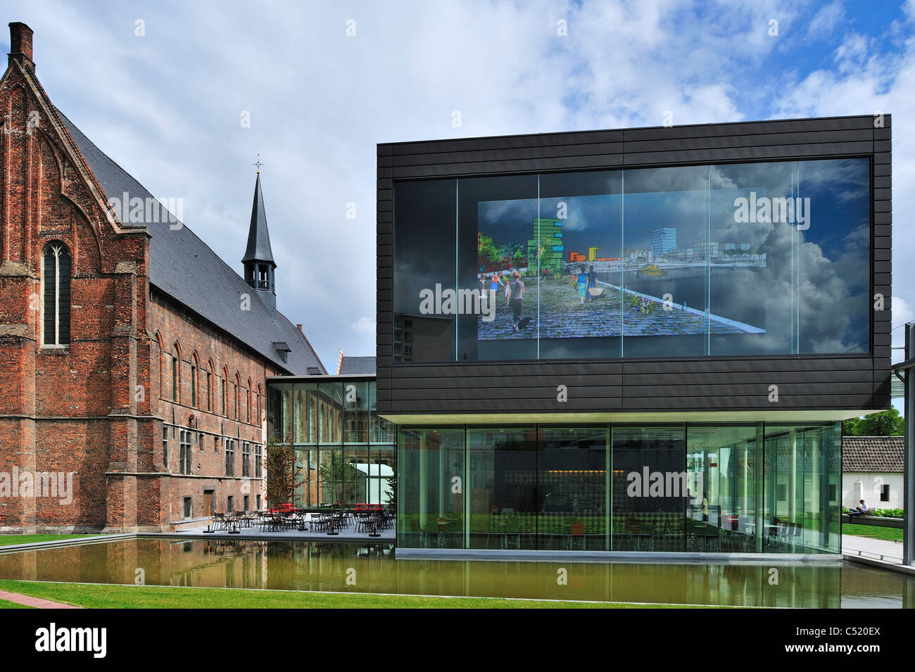 STAM, the Ghent city museum and chapel of the Bijloke abbey, Belgium ...