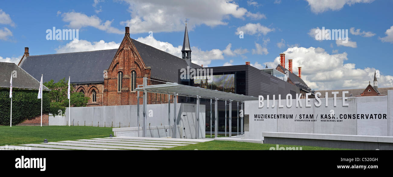 STAM, the Ghent city museum and chapel of the Bijloke abbey, Belgium ...