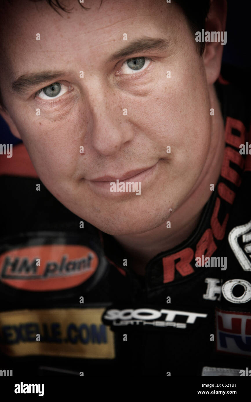 Motor racing John McGuinness who was competing in the Isle of Man TT ...