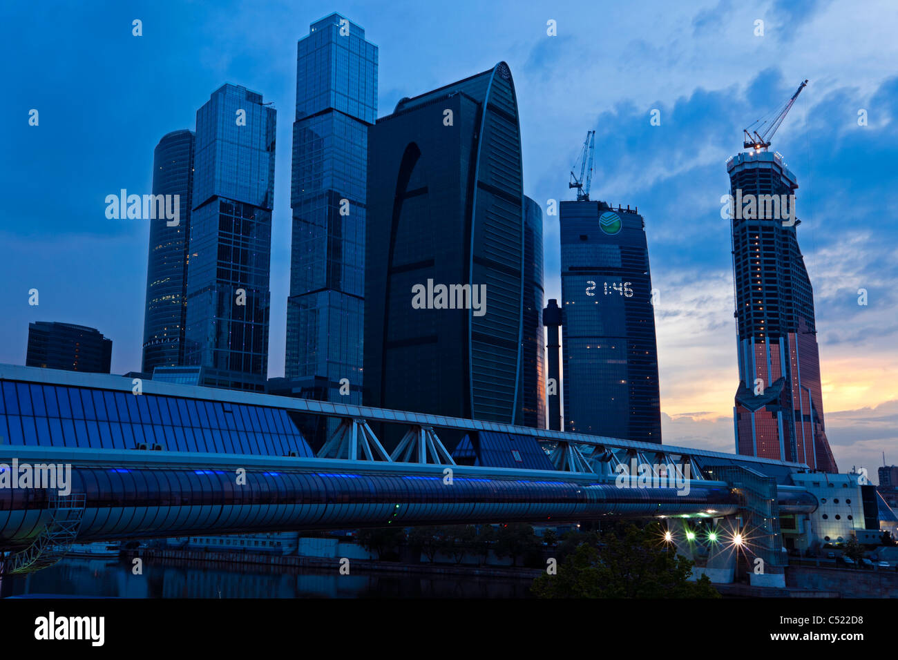 Skyscrapers at sunset Stock Photo - Alamy