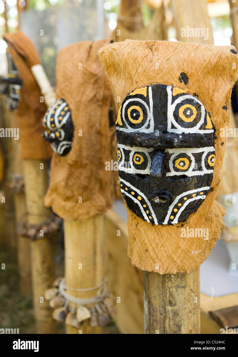 Hand crafted wood character mask from Colombia Stock Photo - Alamy