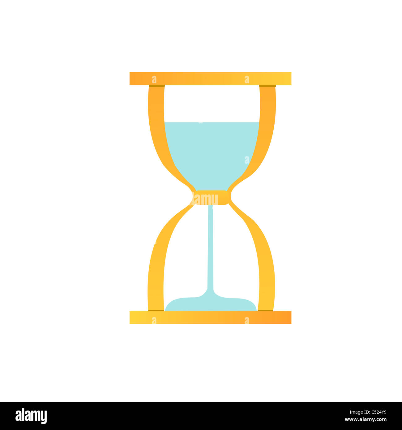 illustration of vector sand watch on an isolated background Stock Photo ...