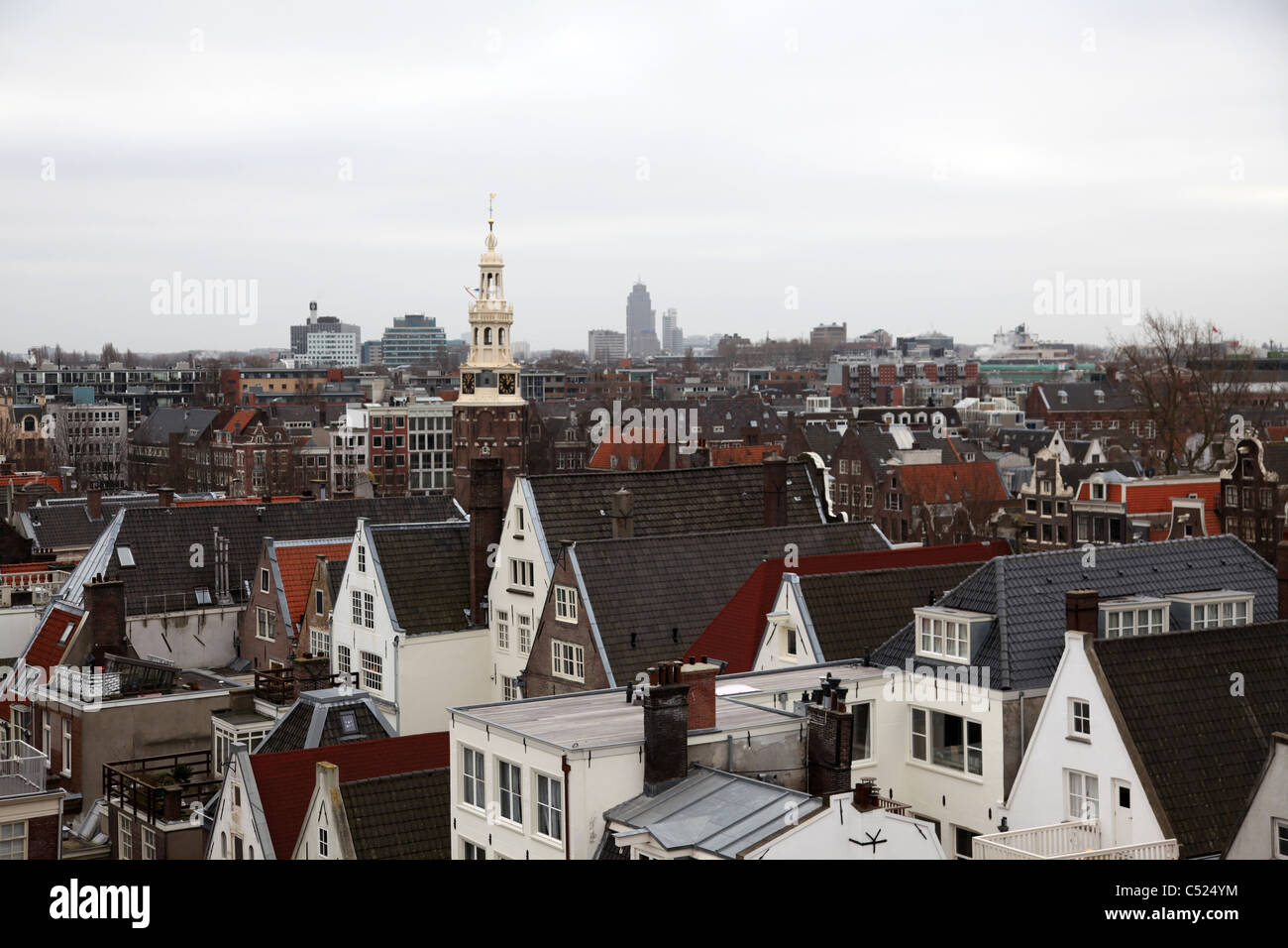 View of Amsterdam from rooftop of Amrath Hotel Stock Photo - Alamy
