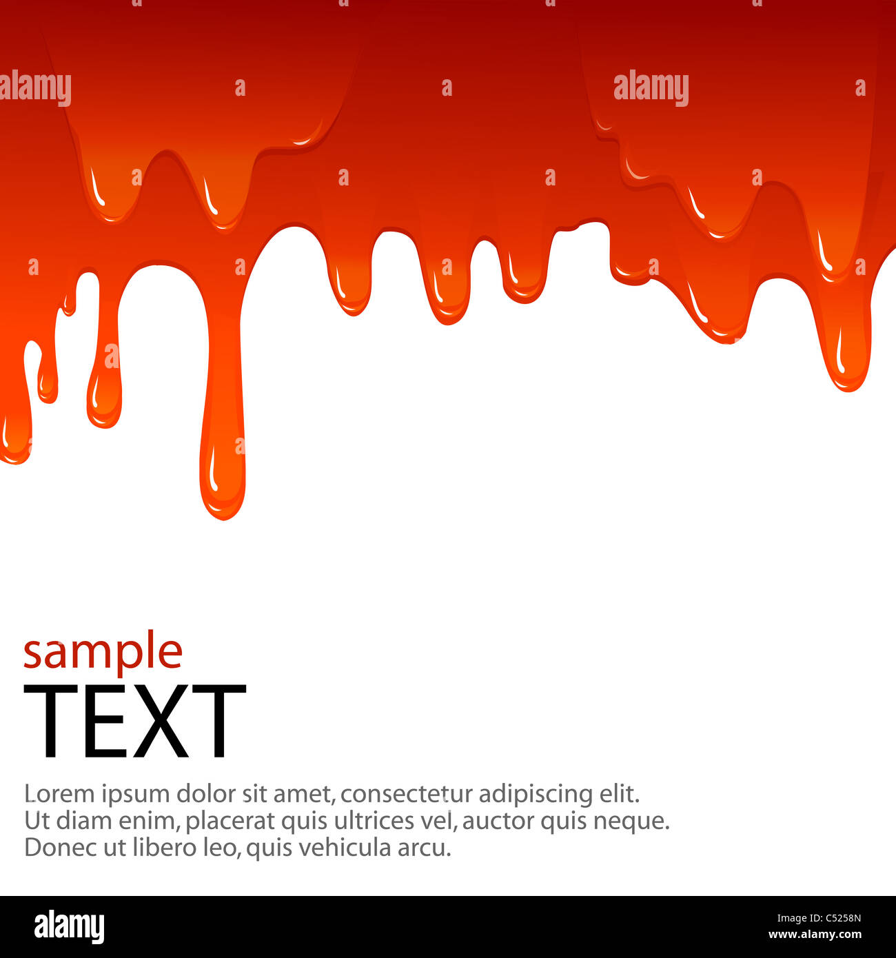 vector background with dripping of blood and sample text Stock Photo ...