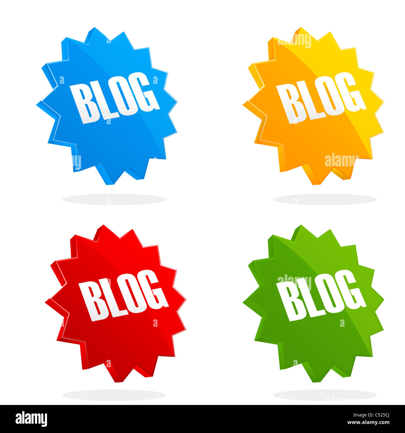 illustration of vector blog icon Stock Photo - Alamy