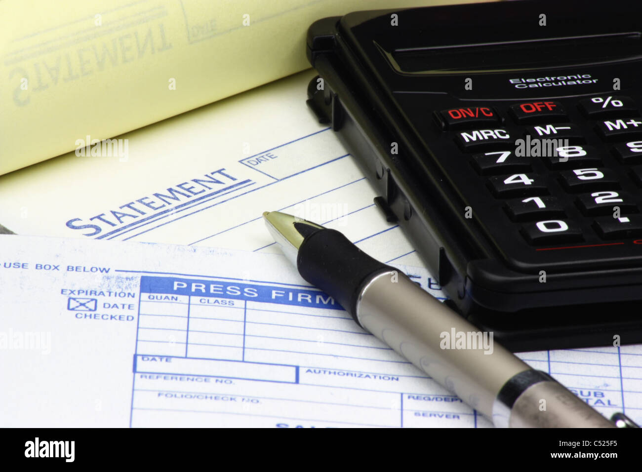 A blank statement of services ready to be prepared Stock Photo - Alamy