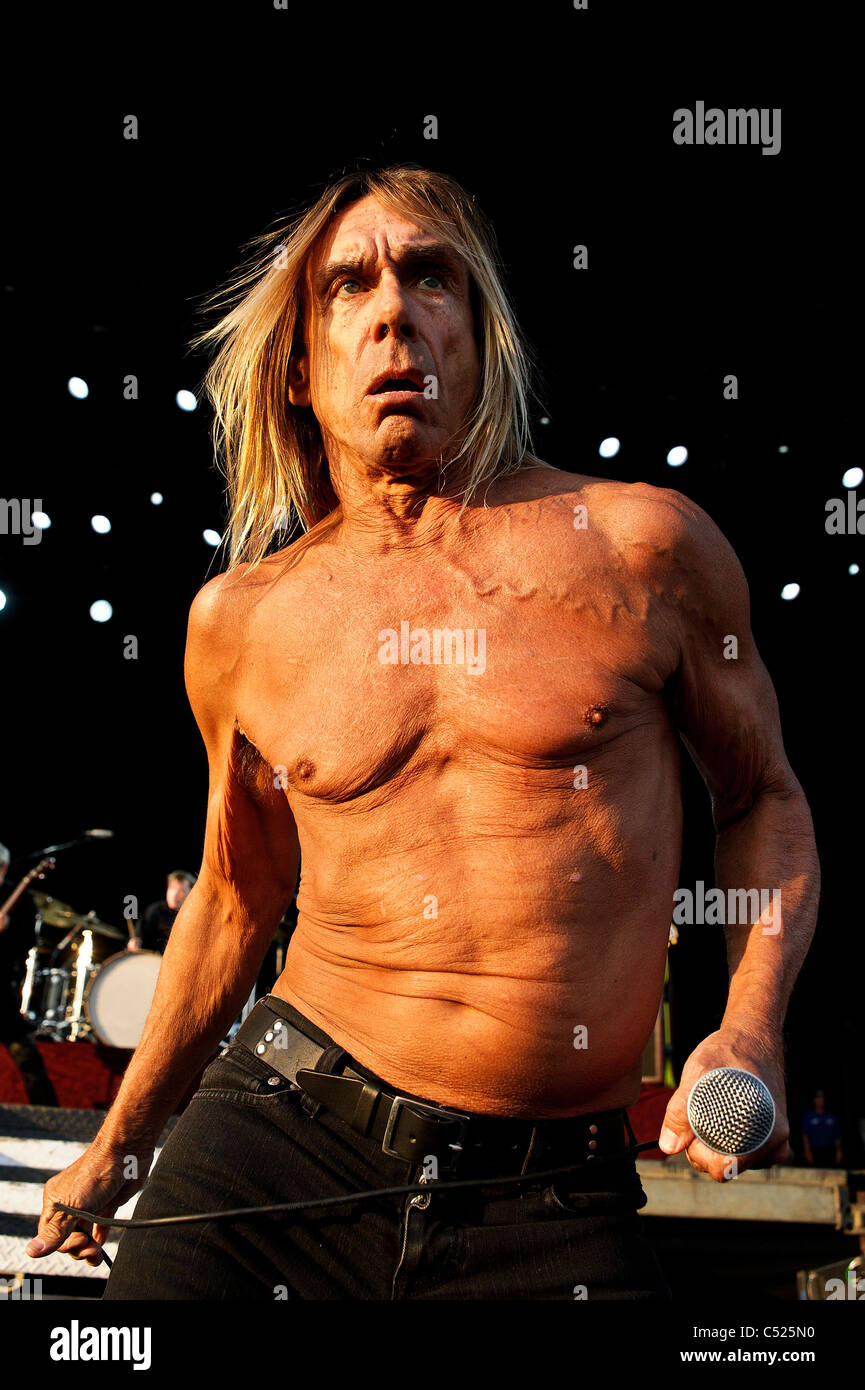 Iggy and The Stooges performing at The Hop Farm Music Festival, Hop ...